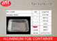 Rectangle Shape Aluminum Foil Food Containers , Grill Aluminum Foil Pans H8389 800ml Volume