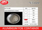 Round L001 Aluminium Foil Container Shallow Dish 20cm X 20cm X 2cm For Foods Packing
